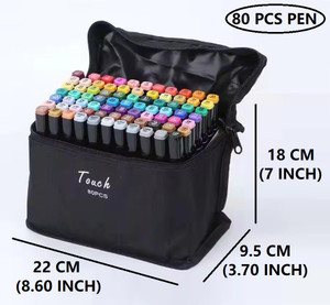 Flipkart.com | Alpyog Alcohol Based 80 Pcs Dual Head Coloring Sketching ...