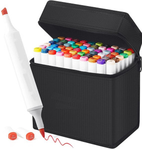 Flipkart.com | KDZONE 24 Dual Tip Art Brush Pens 24 Brush Tips and Fine ...