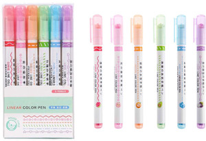 Flipkart.com | R H lifestyle Linear Roller Color Pens Highlighters with ...