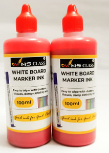 Wins Class White Board Marker Ink 100ml Red (Pack Of 2) 100 ml Marker ...