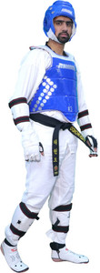 Hanah Karate Safety Kit Pack of Head Guard Chest Guard Shin Guard Hand ...