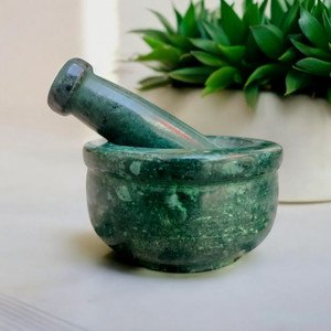 milap creations Marble Mortar and Pestle Khalbatta Okhli Musal Silbatta ...