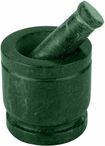 Sage 4 inches Green Marble Masher Imam Dasta, Mortar and Pestle Set ...