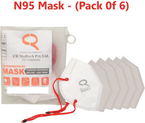 CR Meditech Premium N95 Mask, with dual Head loop, 5 Layer Filter (Pack ...