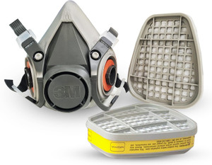 Starz 3M Reusable Respirator 6200 Mask & Organic Vapor Acid Gas ...