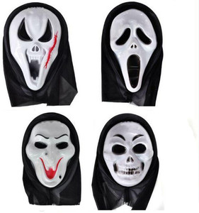 VK MART Horror Halloween Snake Long Funny Scary Ghost Mask Pack Of 4 ...