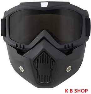JANVI Mask Goggles Blowtorch Safety Goggle (Free-size) Bike Riding Face ...