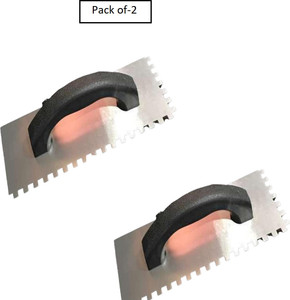 Wallnut Steel Notch Trowel Close Handle Black 3 MM SET OF 2 Steel ...