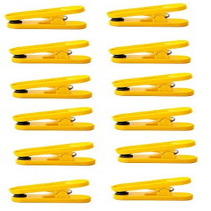 QIMACPLUS Acupressure Finger Clips Yellow -Set of 12 Acupressure Finger ...