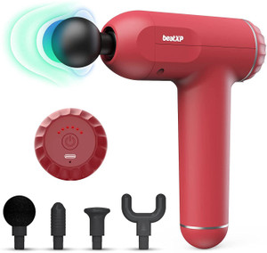 beatXP Bolt Cordless Battery Powered Deep Tissue Massage Gun With 4 ...