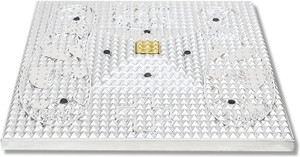 Divya Shri Accupressure Health Care Square Plastic Mat Magnetic Pyramid ...