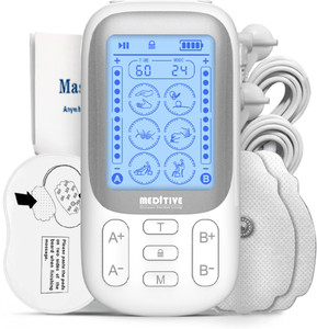 MEDITIVE TENS Electric Pulse Impulse Body Massager 24 Modes Tens Unit ...
