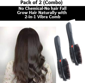 KTHC Kingmaxx Magnetic Vibra Plus Hairbrush and Body massager for long ...