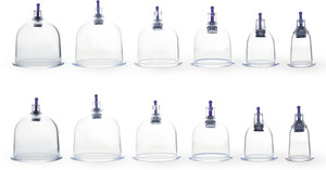 CRESCENT Hijama Vaccum Suctions Cups, 12 Pcs (Size 1-6 , Each size 2 ...