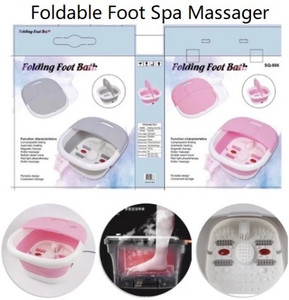 Lantech MAXTOP Electric Foldable Foot Spa Tub with Automatic Water ...