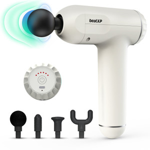 beatXP Bolt Cordless Battery Powered Deep Tissue Massage Gun With 4 ...