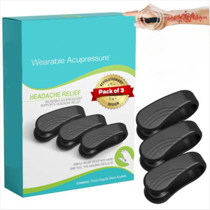 AcuHealth 2pc Sugar Control Acupressure Point Clip for Headache Relief ...