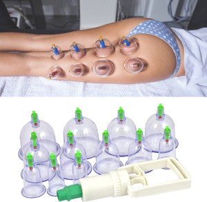 FLETIX Hijama 12 Cups Bio Magnetic Traditional Chinese Cupping Therapy ...