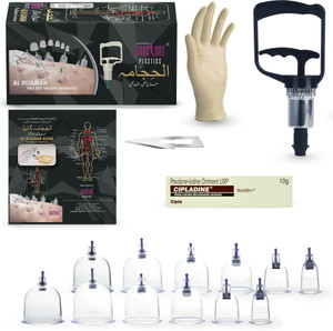 CRESCENT 1 Pump,12 Cup Size-1-6,Al Hijama Guide , Surgical gloves , 1 ...