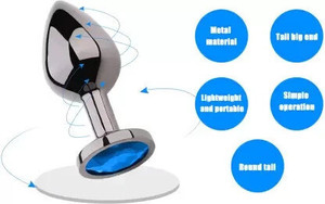 VISHMART A1 PLUG JAWELD Butt Plug, Medium Safety Metal Butt l Plug Hook ...