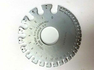 AS TOOL CENTER Wire Gauge Thickness Measuring Round AWG Hole Gauge ...