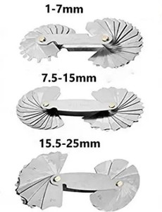 STTAR Radius Gauge R-1-25mm, Alloy Steel Measuring Tool For Concave ...