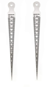 Azlaan Bore Gauge / Taper Gauge 1-16 MM Stainless Steel Hole Size Gauge ...