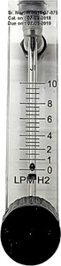 Japsin instrumentation Acrylic Tube Rotameter for Hydrogen, Range 0-10 ...