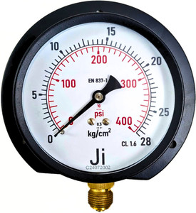 Japsin instrumentation Pressure Gauge, 4" Dial, 0-28 Kg/Cm2, Surface ...