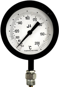 "Ji" Japsin Instrumentation Inert Gas Filled Dial Thermometer, 4" Dial ...