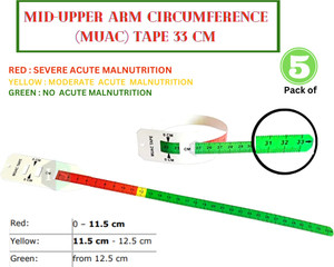 3S Mid-Upper Arm Circumference (MUAC) 33 Cm for Children (Pack of 5 pcs ...