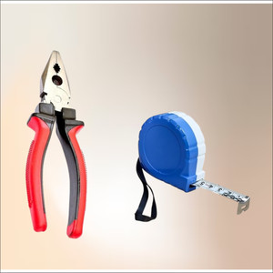 TMS Hand Tool combination Plier Cutting Plier & Measuring Tape 5 Meter ...