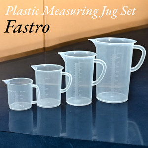 fastro Measuring Jug Moulded In Polypropylene (polylab) Set Of 4 Jugs ...