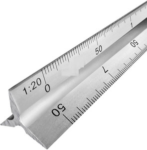 KRYTONE Engineering Scale Ruler,6" Scale Ruler for Architectural (STEEL ...