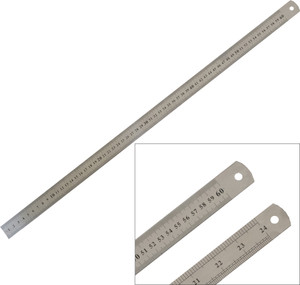 Store2508 Double Sided Long Stainless Steel Ruler Scale 60 Cm / 24 ...
