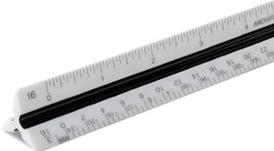 KRYTONE Engineering Scale Ruler, 6" Scale Ruler for Architectural ...