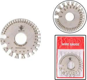 HAMMER MAN Precision Stainless Steel Measuring Wire Gauge Round Round ...