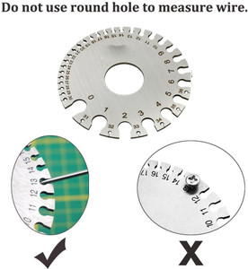 uptodatemky Stainless Steel Round Wire Gage Welding Gauge Stainless ...