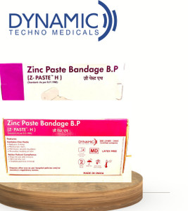 Dyna ZINC PASTE BANDAGE (Z-PASTE H) FOR VERICOSE ECZEMA SIZE 7.5CM*6M ...