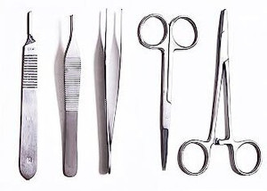 TRU BIOLOGY Surgical Instrument Set 5PC COMBO Medical Equipment Combo ...