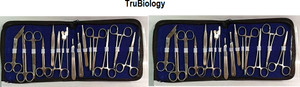 TRU BIOLOGY Basic Medical Surgical Kit Instruments Dissecting Set COMBO ...