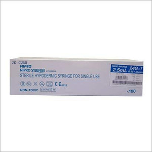 JK CURE Nipro Syringe 2.5ml Medical Syringe With Needle Medical Needle ...