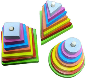 Biotronix Pyramids Set Occupational Therapy Pyramid Set of 3 ( Round ...