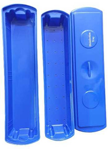 Skybound plastic cidex tray 33''×9''×6'' reusable medical tray pack of ...