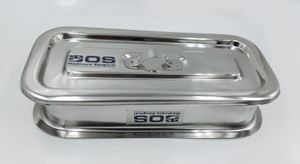 Bos Medicare Surgical surgical Dressing Tray 8x3 With LID Stainless ...
