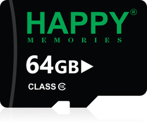 HAPPY MEMORIES Pro 64 GB MicroSD Card Class 10 24 MB/s Memory Card ...