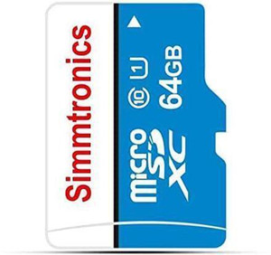 Simmtronics SMMSDC010-064 SDHC 64 GB MicroSD Card Class 10 90 MB/s ...