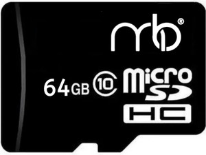 MOREBYTE MicroSD Card Black 64 GB MicroSD Card Class 10 150 MB/s Memory ...
