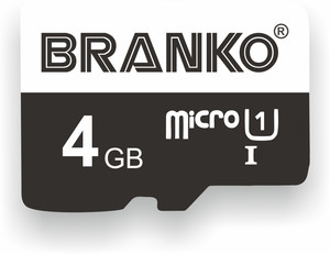 Branko SD-Card-10C-4gb Micro SD Card 4 GB MicroSD Card Class 10 90 MB/s ...