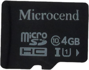 Microcend 4GBM PRO 4 GB MicroSDHC Class 4 95 MB/s Memory Card ...